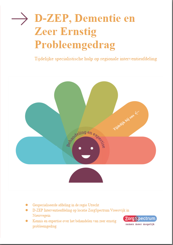 Tijdelijk bij ons - folder D-ZEP - ZorgSpectrum
